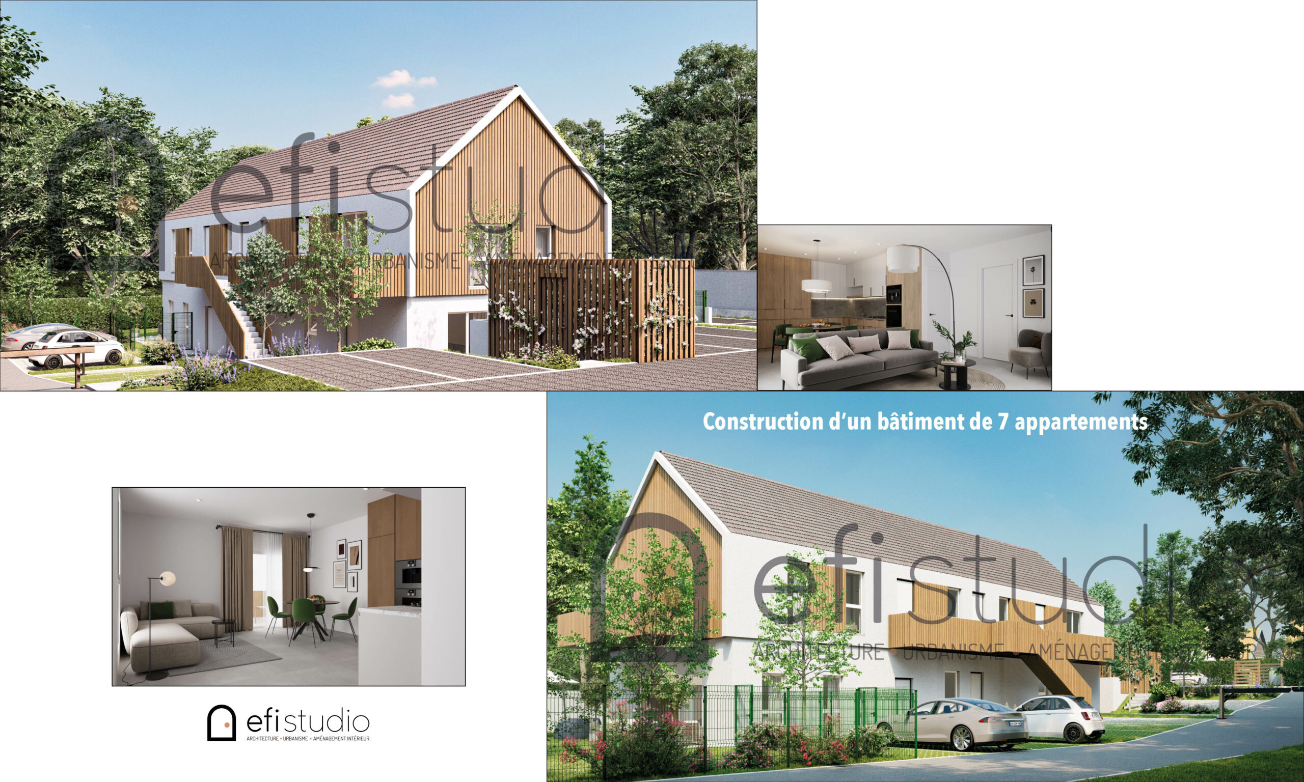 Construction bâtiment 7 apparts | EFi Studio | Bussy-Saint-Martin